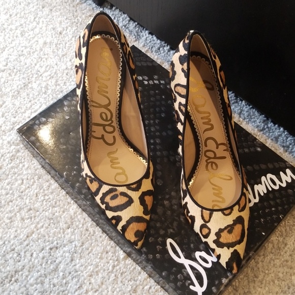 Sam Edelman | Shoes | Sam Edelman Hazel Leopard Brahma Pumps | Poshmark